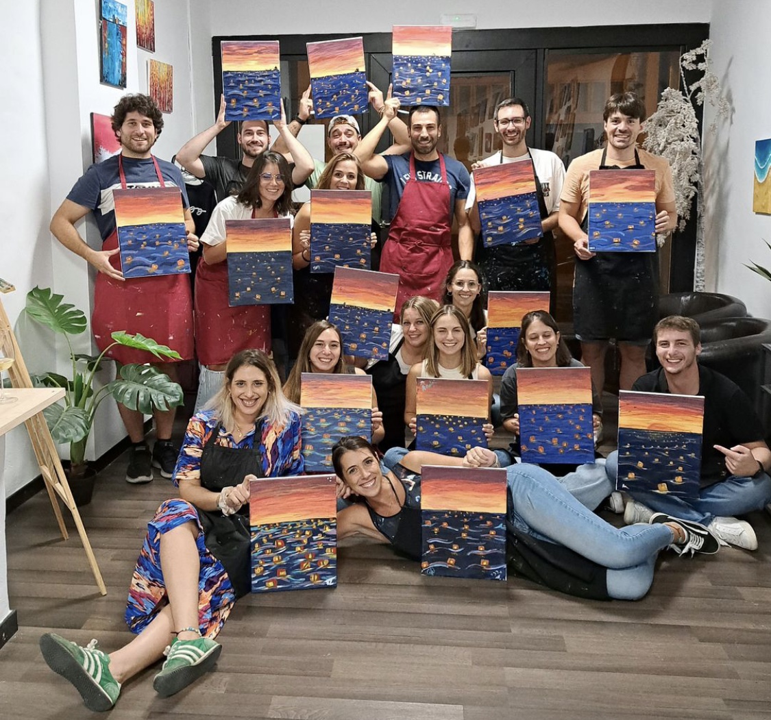 Descubre tu talento para la pintura en Pinta y Brinda - Made in Zaragoza