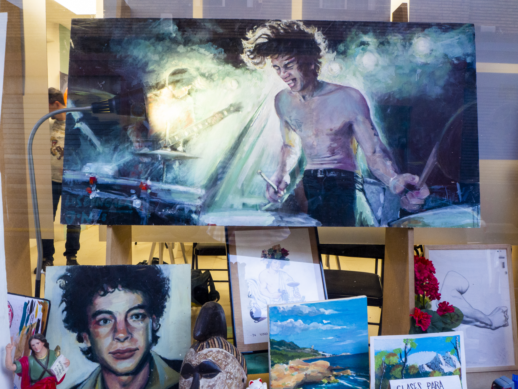 Apertura del nuevo estudio de pintura Caravaggio. Jonathan Crespán el ...